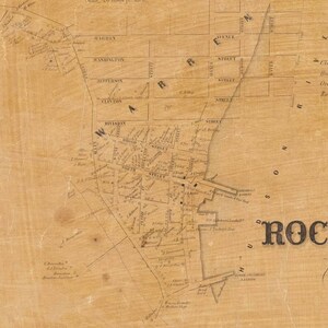 Rockland County New York 1854 - Old Wall Map Reprint With Homeowner ...