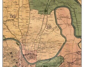 Old Davidson Map - Etsy