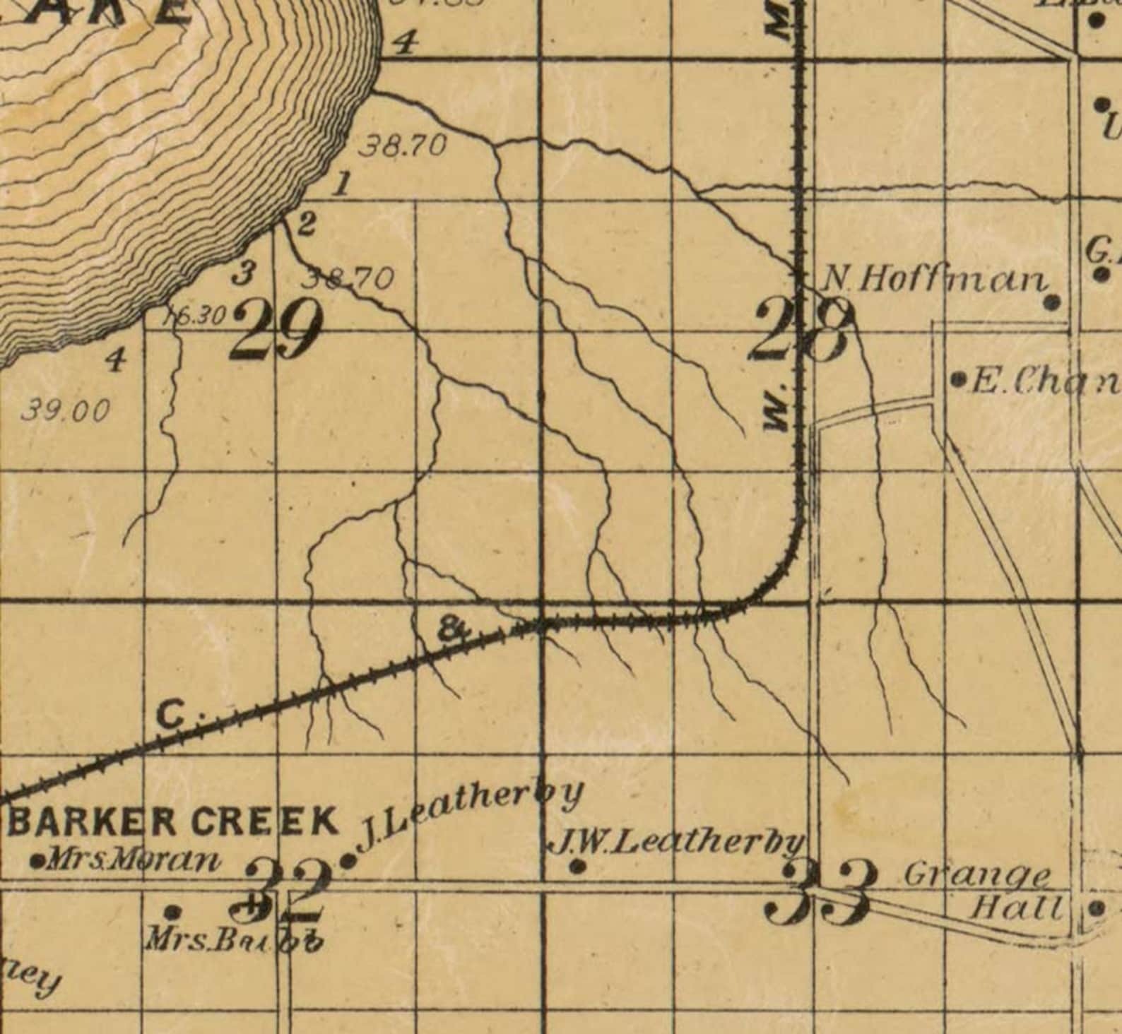 Kalkaska County Michigan 1898 Wall Map Reprint With - Etsy