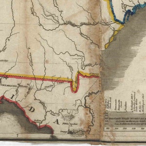 The United States of America 1834 Railroads Map - USA Map RR Reprint ...