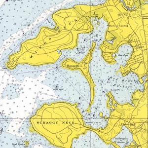 Cape Cod Canal Approaches 1969 Nautical Map Massachusetts Harbor Chart ...
