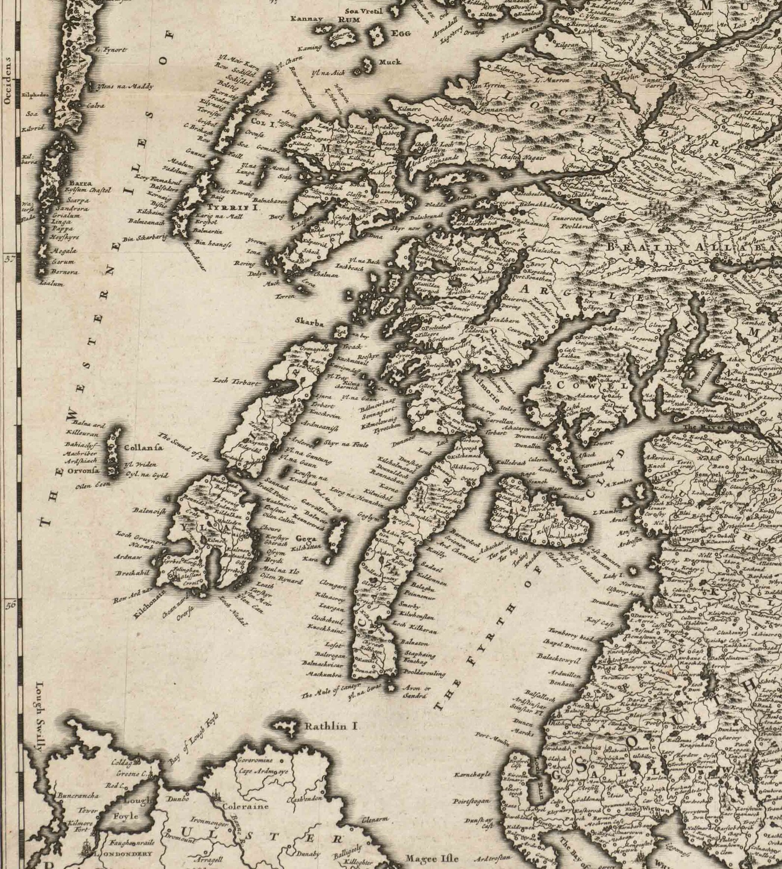 Scotland 1689 Old Map Visscher Reprint | Etsy