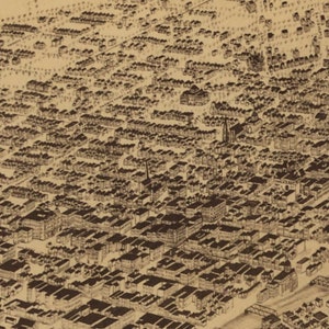 Denver Colorado 1881 Birds Eye View CO Reprint - Etsy