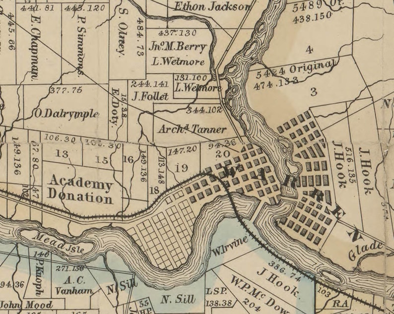 Warren County Pennsylvania 1865 Oil Regions Map With - Etsy