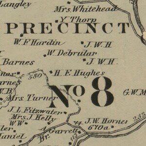 Harrison County Kentucky 1877 - Old Wall Map With Homeowner Names ...