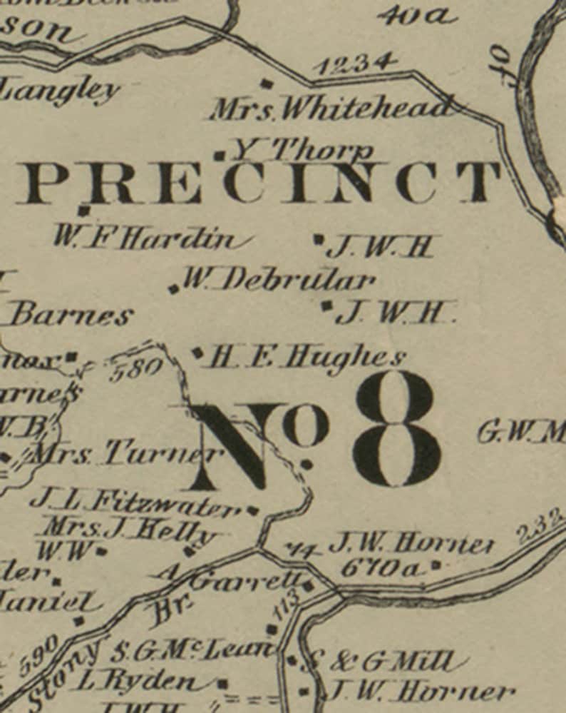Harrison County Kentucky 1877 - Old Wall Map With Homeowner Names ...