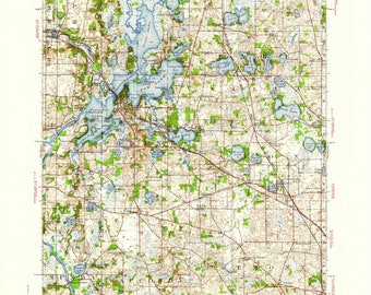 Pistakee Lake Map - Etsy