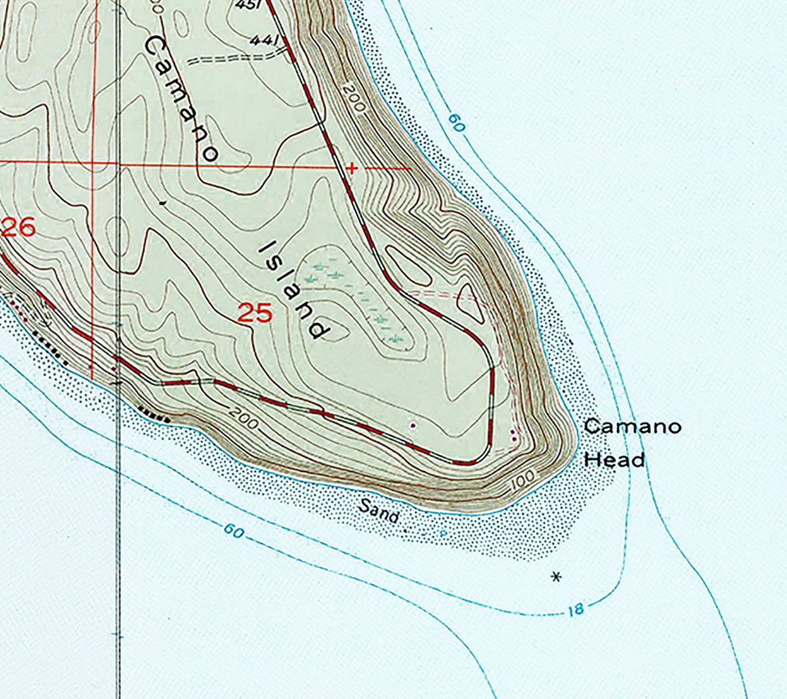 Camano Island 1956 USGS Old Topographic Map Juniper Beach - Etsy