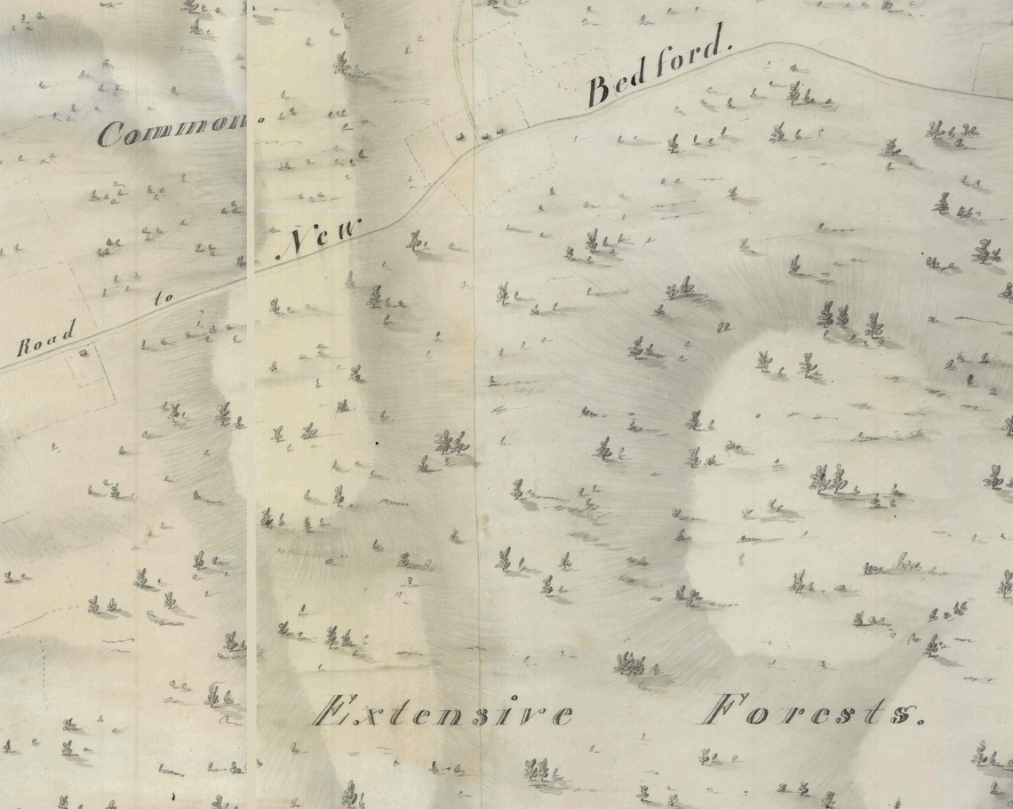 Tiverton Rhode Island 1819 Map House Locations Land Features - Etsy