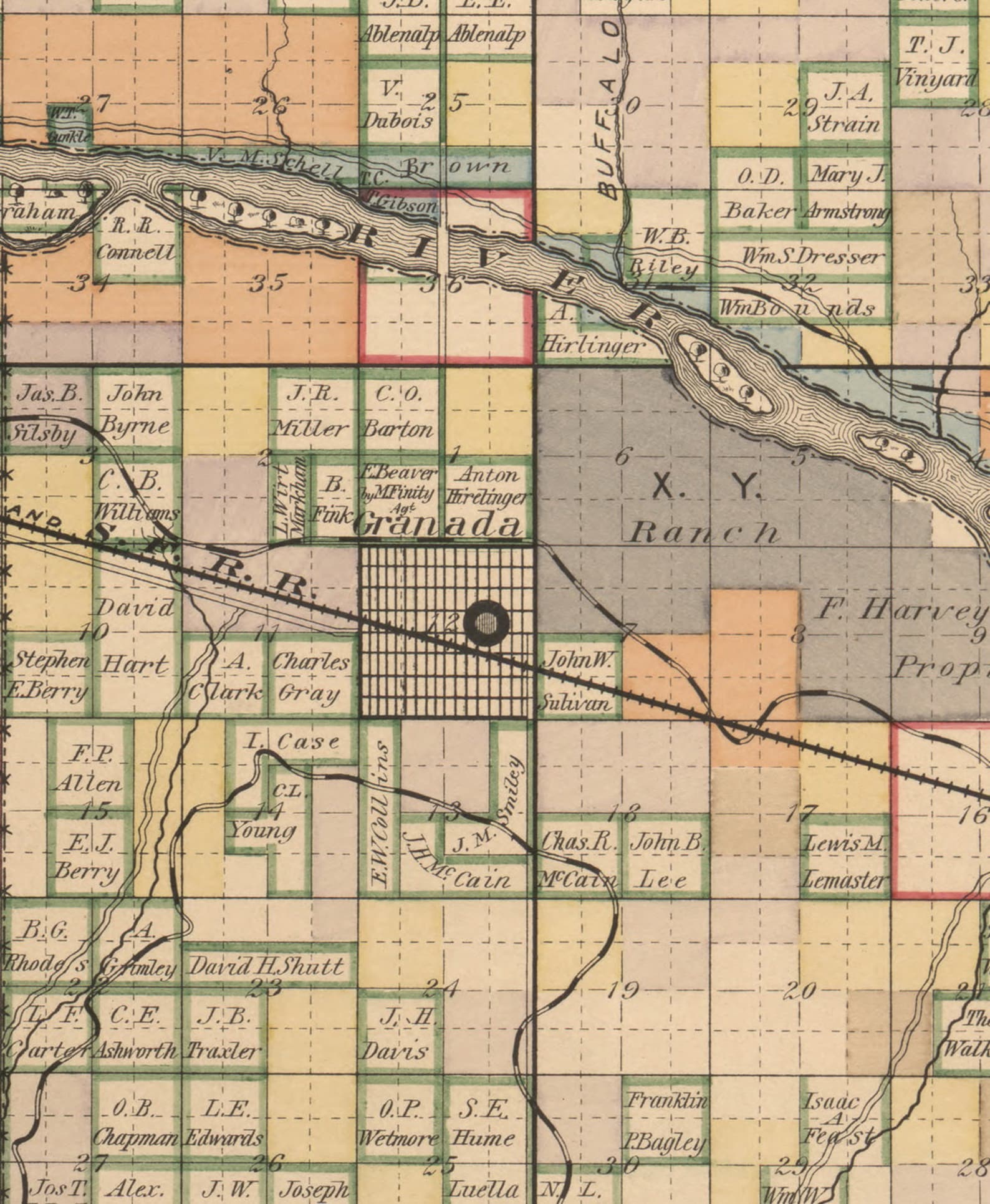 Prowers County Colorado 1889 Old Wall Map Reprint With - Etsy