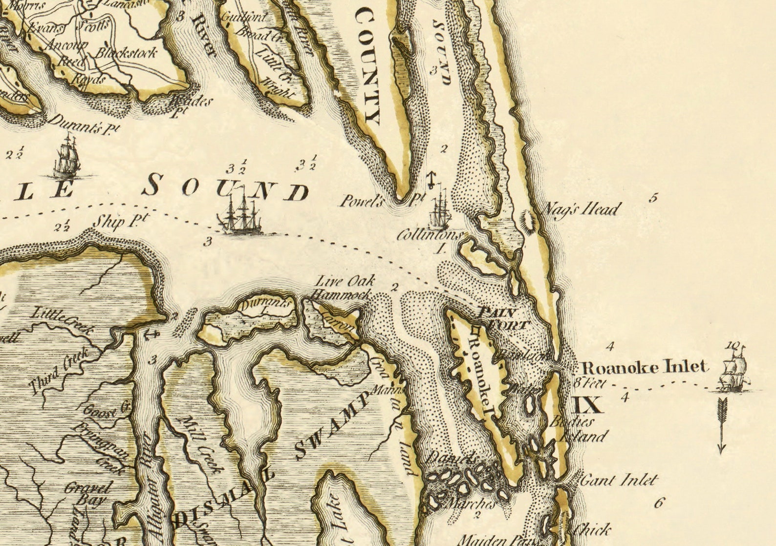 North & South Carolina 1775 State Map Henry Mouzon Reprint - Etsy