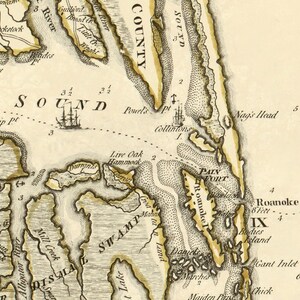 North & South Carolina 1775 State Map - Henry Mouzon - Reprint State - Etsy