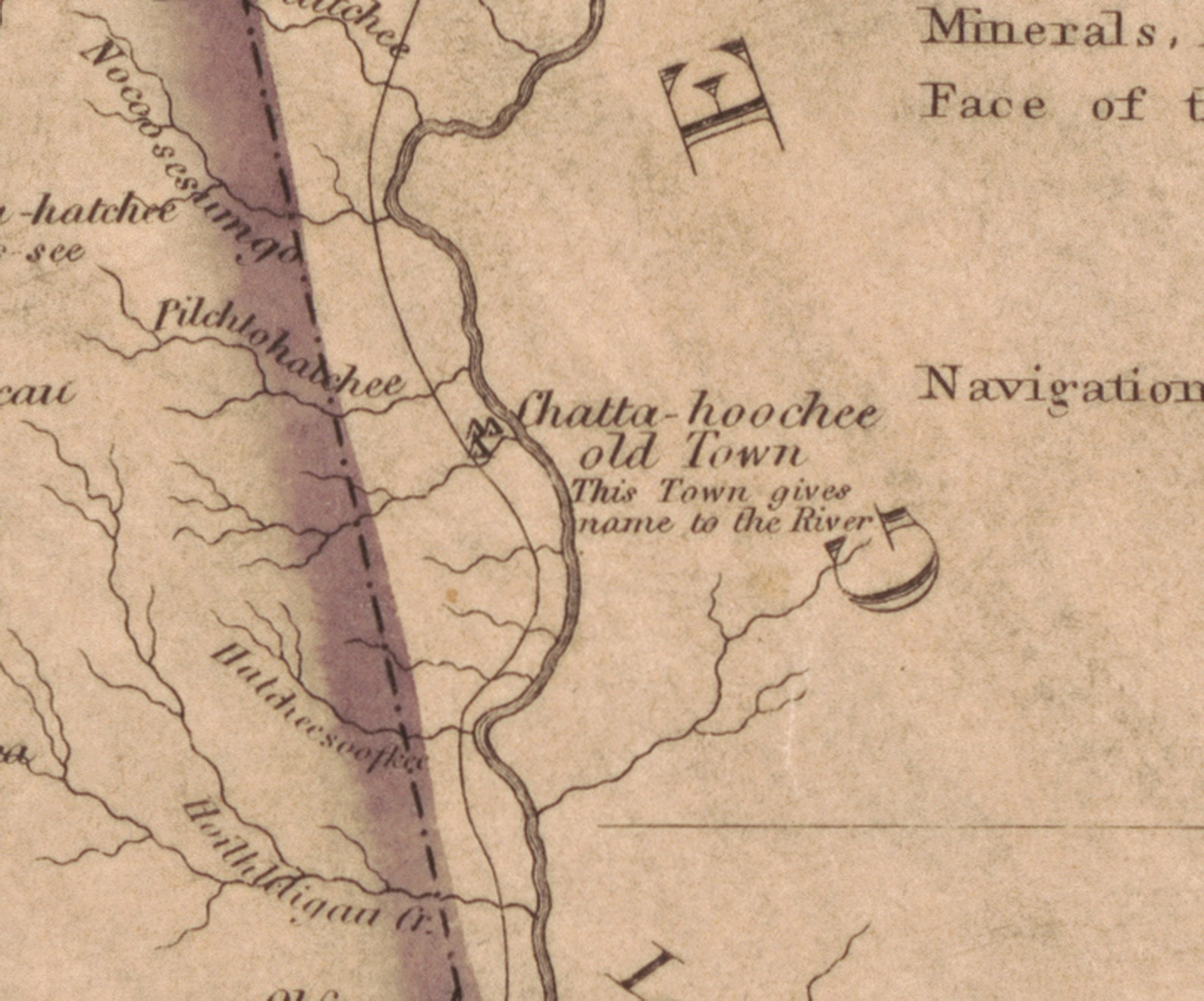 Alabama 1819 Old State Map Detailed Early Map War of 1812 - Etsy