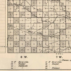 Missaukee County Michigan 1898 - Wall Map Reprint With Homeowner Names ...