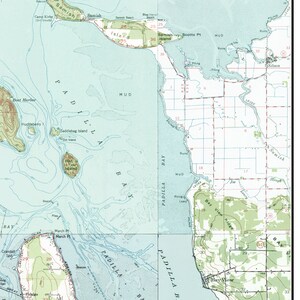 Fidalgo Island - Ca. 1951 - USGS Old Topographic Map Custom Composite ...