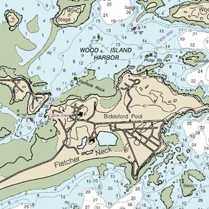 Saco Bay and Vicinity, Biddeford, Higgins & Old Orchard Beach, Maine ...