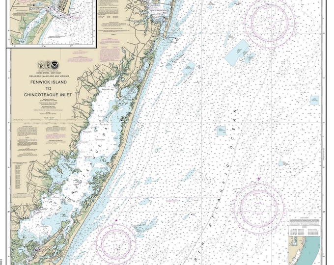 Fenwick Island to Chincoteague Inlet-2014 Nautical Map Reprint ...