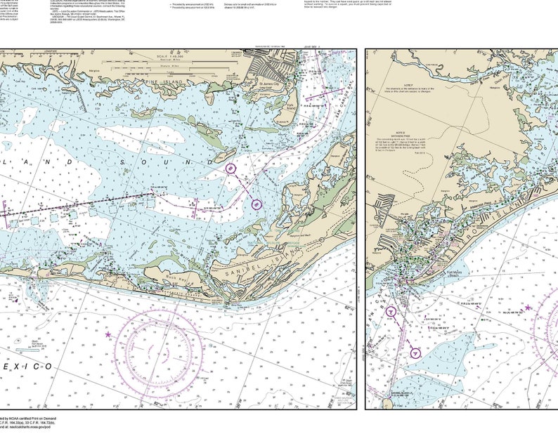 Fort Myers Charlotte Harbor Wiggins Pass - 2014 Map - Nautical Chart ...