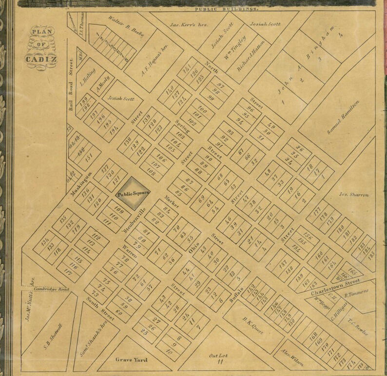 Harrison County Ohio 1862 Old Wall Map Reprint With - Etsy