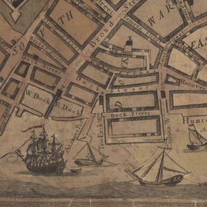 New York City Old Map 1755 Maerschaick - From Early Survey Reprint NYC ...