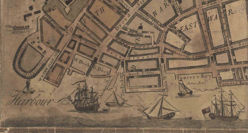 New York City Old Map 1755 Maerschaick From Early Survey - Etsy