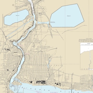 Lower Niagara River - 2023 - New York and Ontario - Nautical Map ...