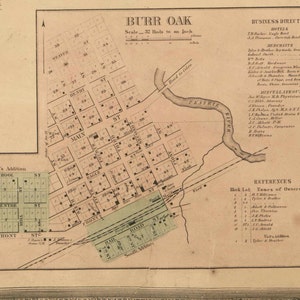 St. Joseph County Michigan 1858 - Old Wall Map Reprint With Homeowner ...