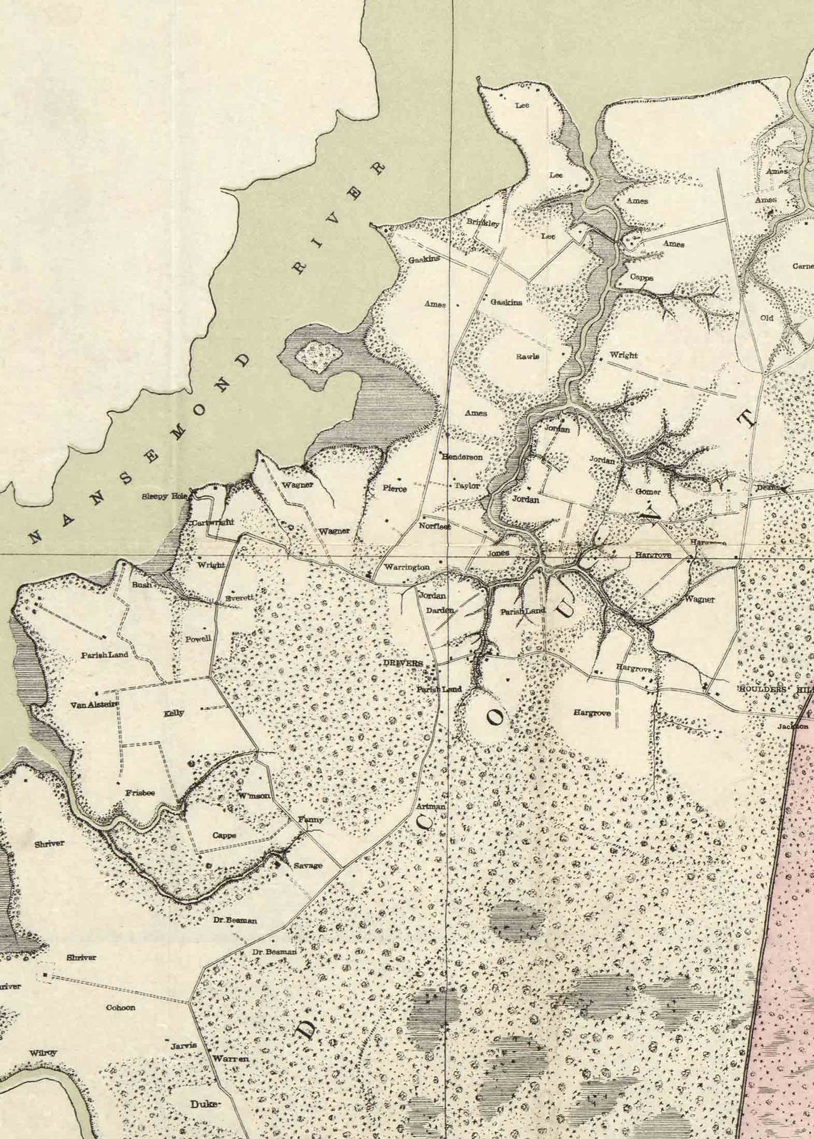 Norfolk County Virginia 1887 Old Wall Map With Homeowner Names | Etsy
