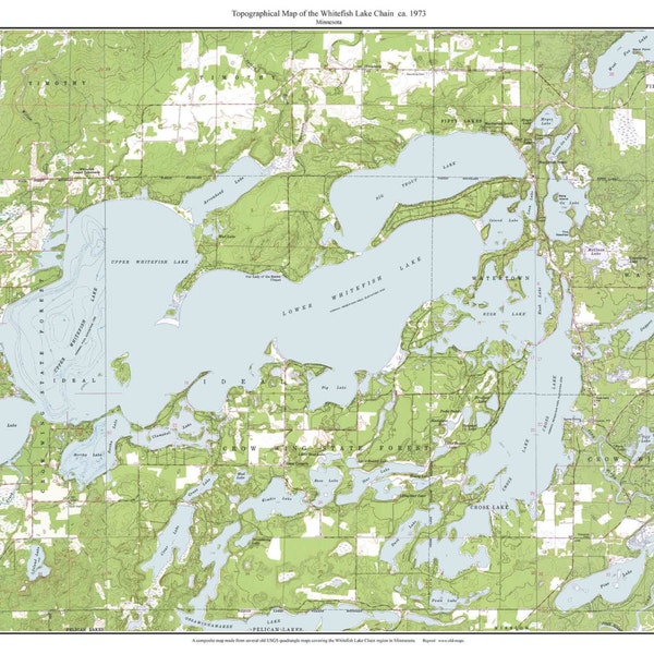 Topographic Map Minnesota - Etsy