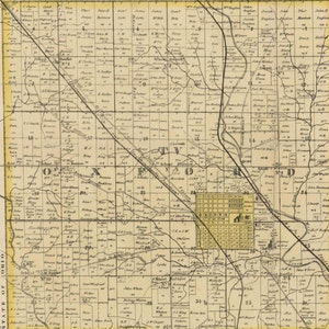 Butler County Ohio 1855 - Old Wall Map Reprint With Homeowner Names ...