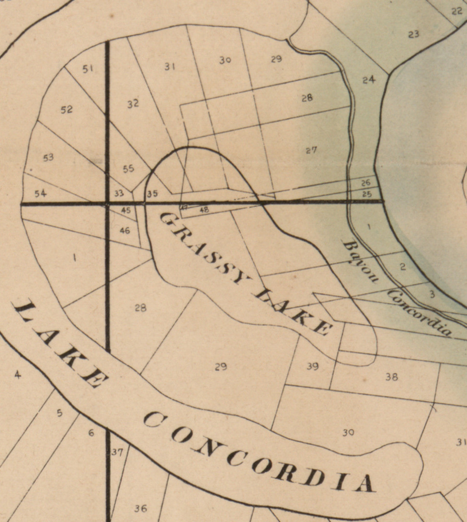 Concordia Parish Louisiana 1860 Old County Wall Map With - Etsy UK