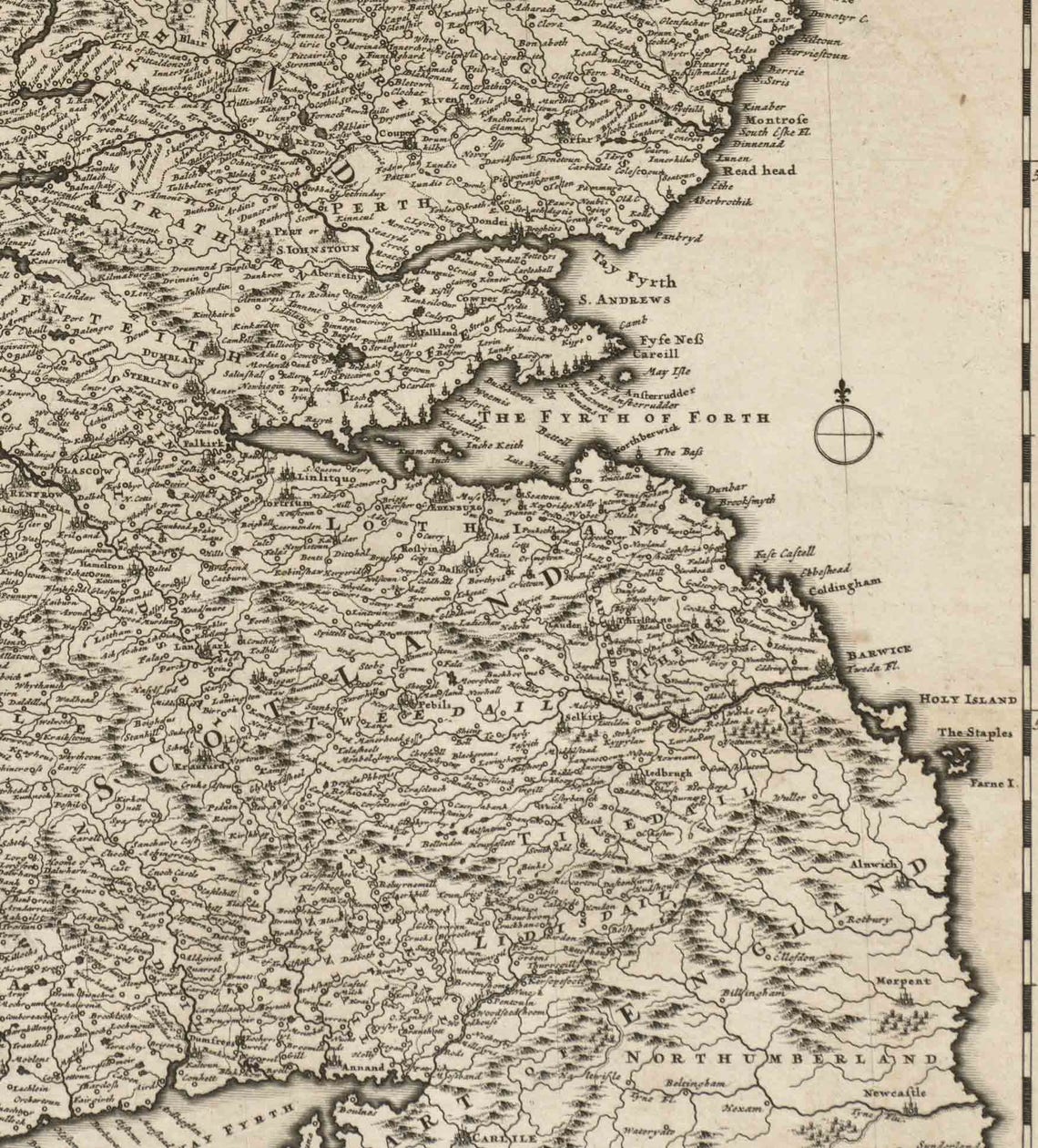 Scotland 1689 Old Map Visscher Reprint | Etsy