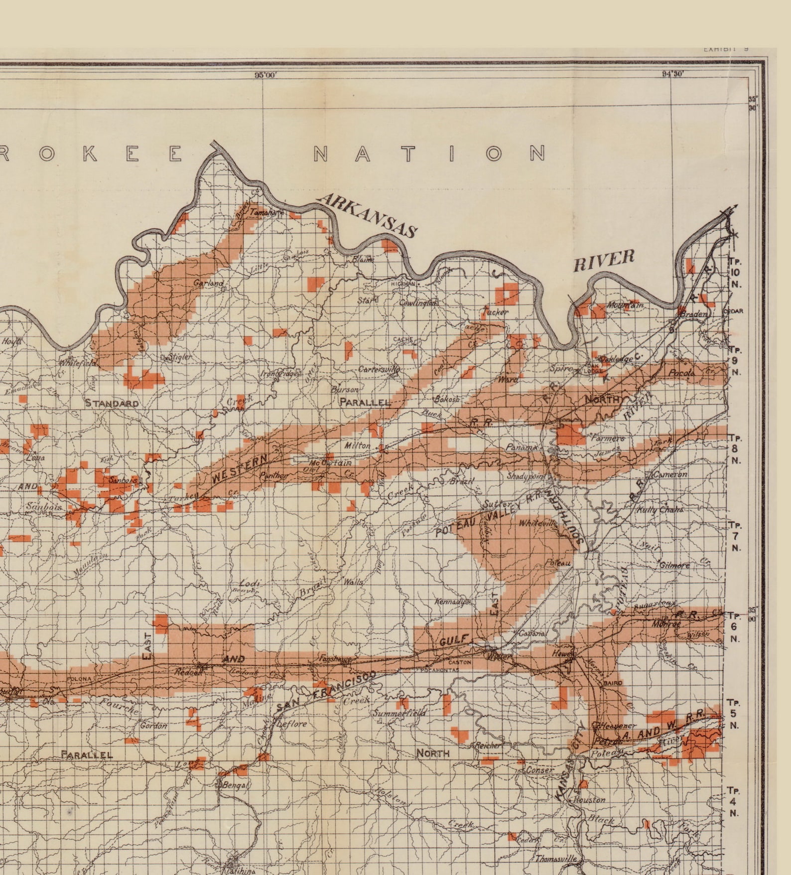Map of the Choctaw Nation 1903 Now Part of Okahoma Old - Etsy