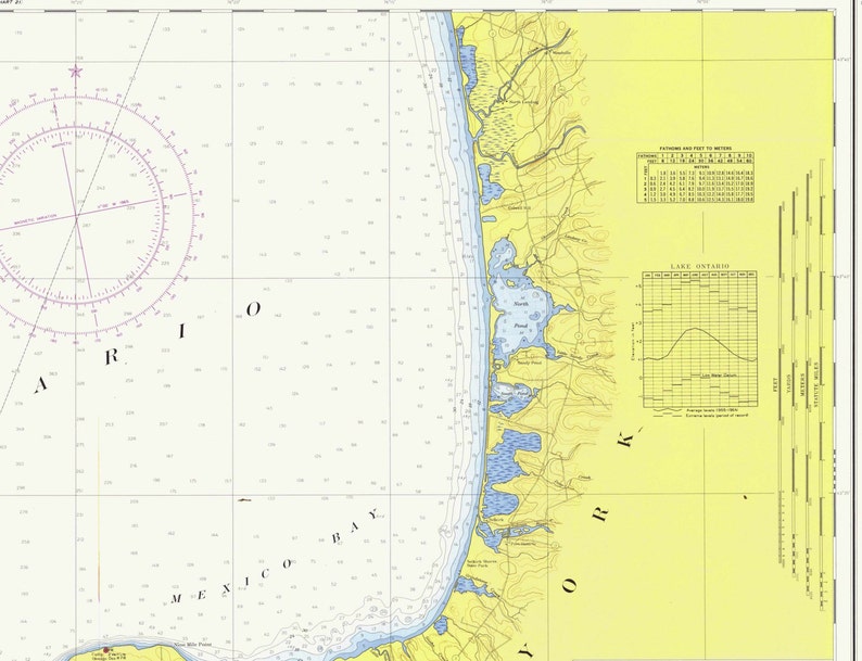 Stony Point to Port Bay NY 1965 Nautical Map Including - Etsy