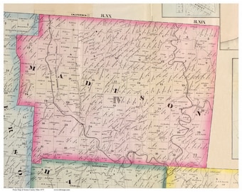 Madison Ohio Map - Etsy