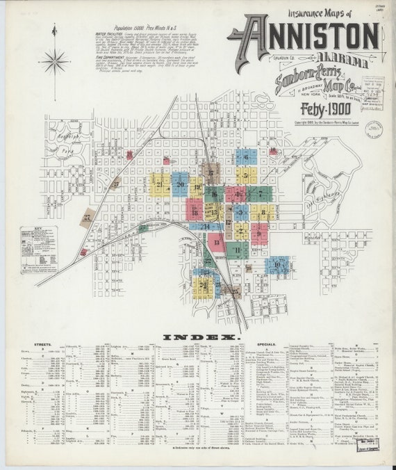 City Map Of Anniston