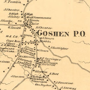 Middle Township - 1872 Old Town Map With Homeowner Names - New Jersey ...