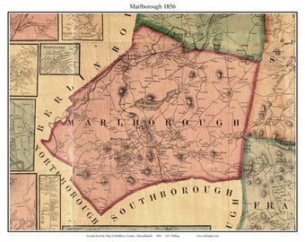Old Marlborough Map | Etsy