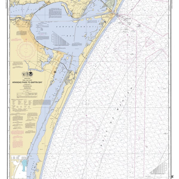 Nautical Map of Laguna Madre - Etsy