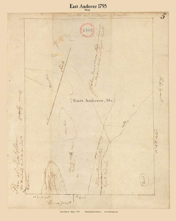 Map Of Andover Maine