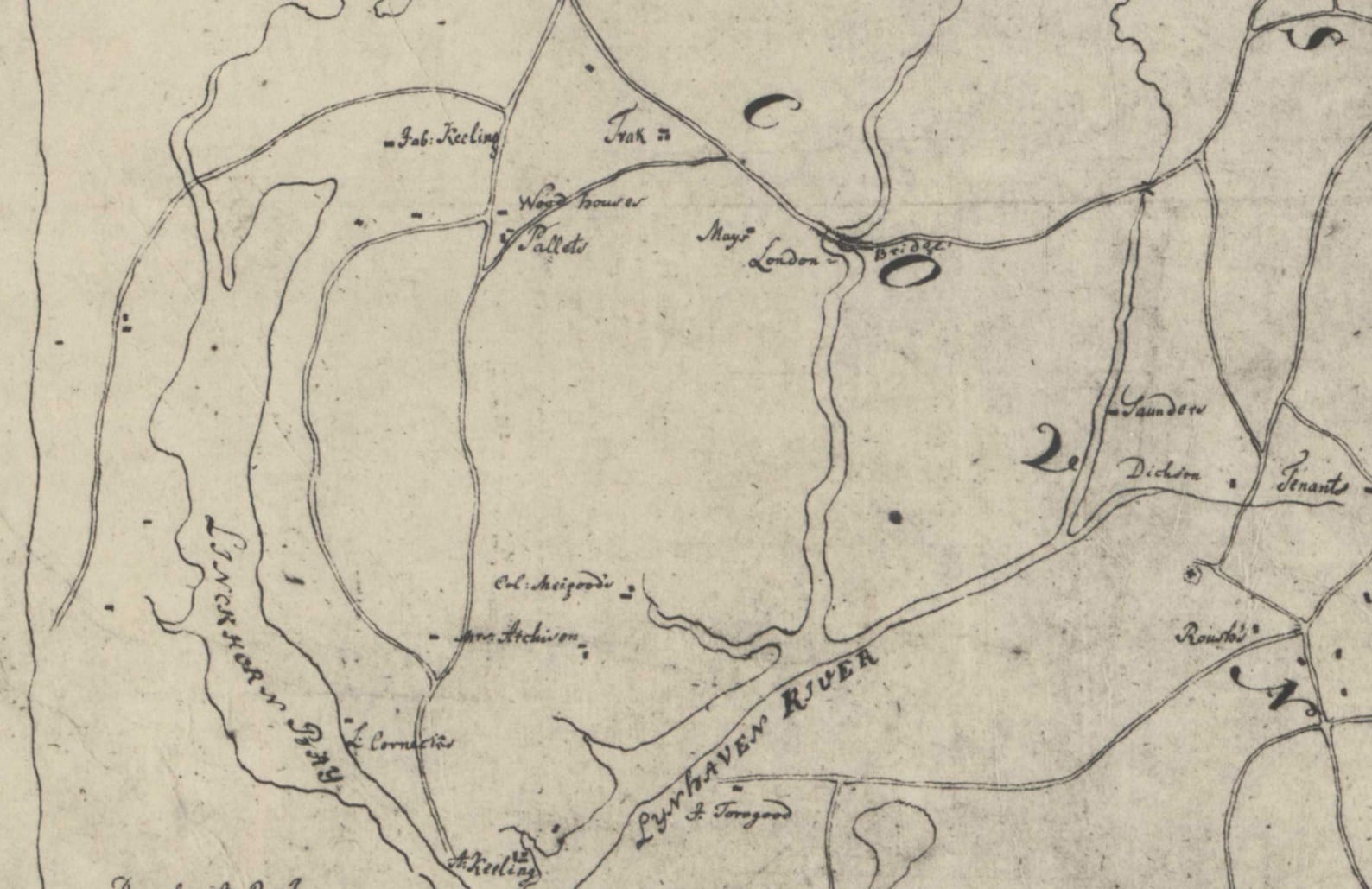 Princess Ann County Virginia 1780 Old Wall Map With Homeowner - Etsy