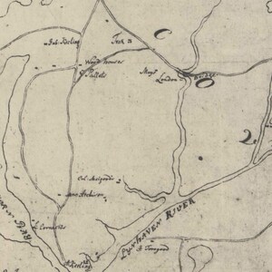 Princess Ann County Virginia 1780 Old Wall Map With Homeowner Names ...