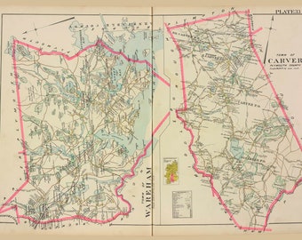 Old Wareham Map - Etsy