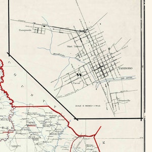 Edgecombe County North Carolina 1905 - Old Wall Map With Homeowner ...