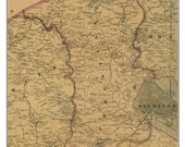 Christiana Delaware 1881 Old Town Map With Homeowner Names - Etsy