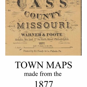 Dolan 1877 Old Town Map With Homeowner Names - Westline, Freeman ...