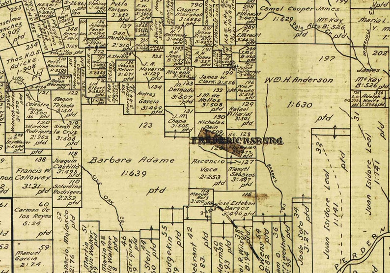 Gillespie County Texas 1887 1918 Old Wall Map Reprint | Etsy