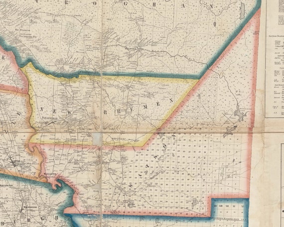 Watson 1857 Old Town Map With Homeowner Names New York | Etsy
