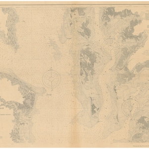 Potomac Entrance Tangier and Pocomoke Sounds - 1907 Nautical Map ...