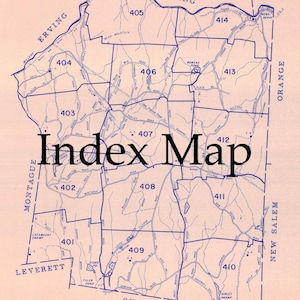 Wendell Massachusetts 1984 Set of Tax Maps- 14 Maps - Very Detailed ...